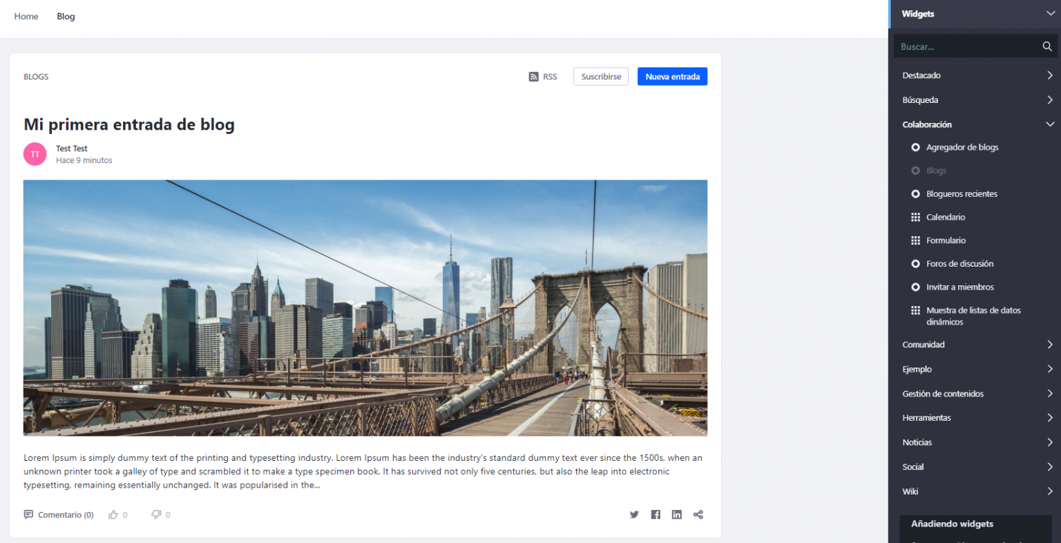 Cómo crear blogs en Liferay - Blog de hiberus