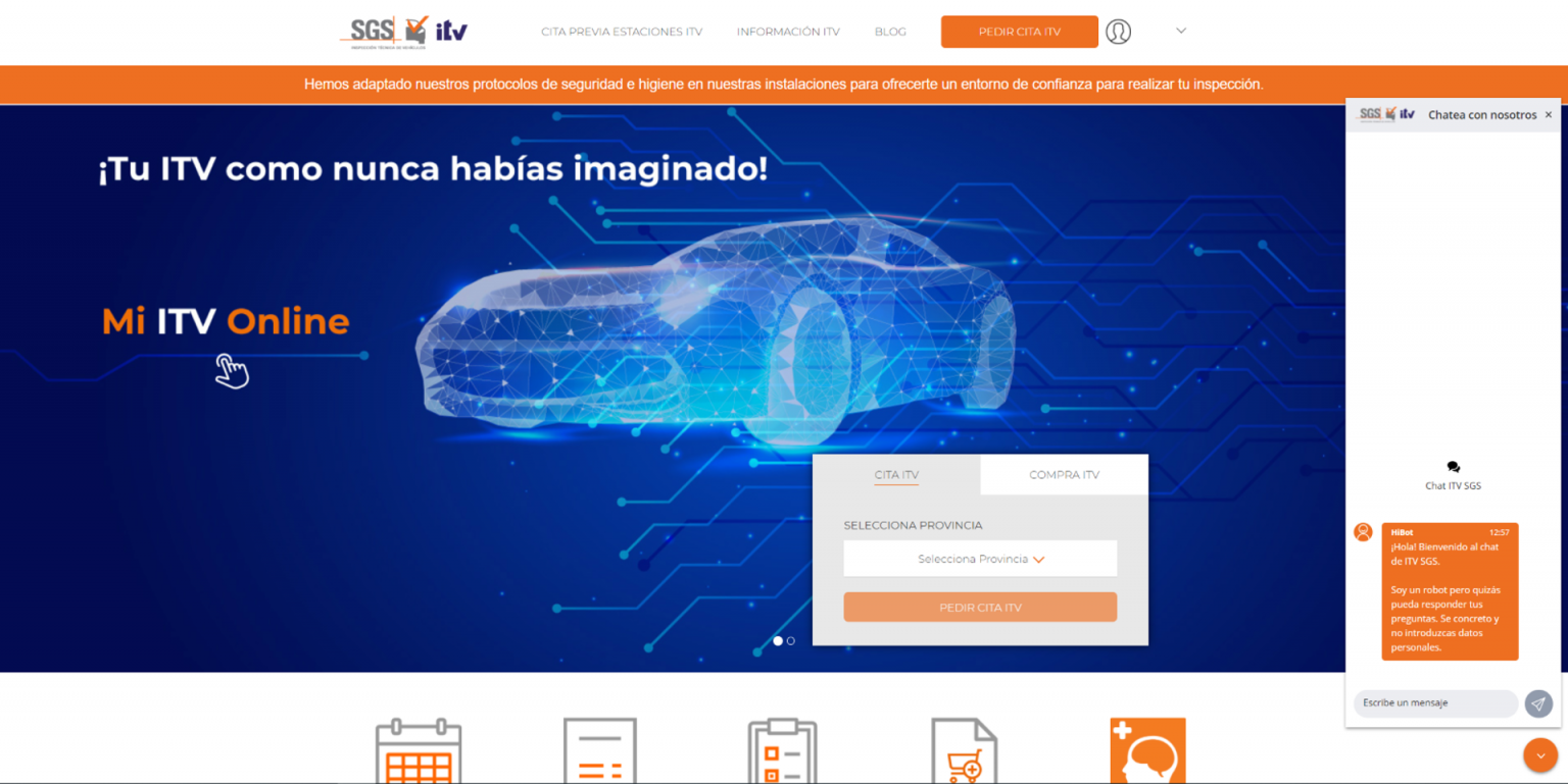 Caso de éxito: chatbot para mejorar la experiencia del cliente en SGS ITV - Blog de hiberus