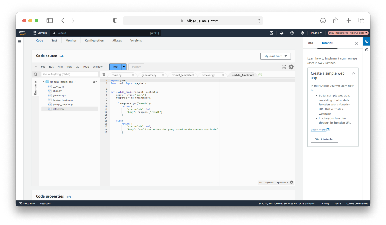 Cómo construir un chatbot RAG serverless de alta precisión con Amazon Kendra y Bedrock en AWS ...
